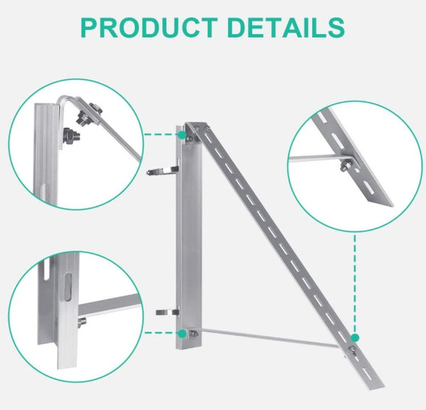 Solar Panel Pole Mounting Brackets 30LTHPM | Power Up Pole Mount